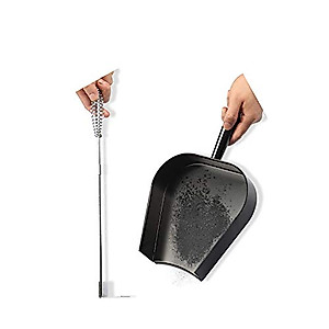 cicee 18 Inch Ash Removal Tool and Ash Pan for Bi Green Egg,Stainless Steel for Bi Green Egg Accessories Ash Tool Poker for BGE Primo and Other Charcoal Kamado[at+AP]