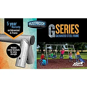 XDP Recreation Fun Forever Swing Set, Gray