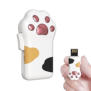 Cute USB Flash Drive, Cat Foot Plaque Mini Thumb Drive USB 2.0 Animal Memory Stick Cartoon Pen Drive Zip Drive Water Proof U Disk