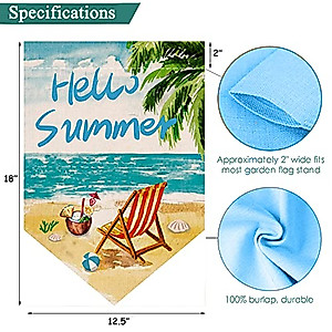 CDLong Seasonal Garden Flag Set of 12 Double Sided 12.5 x 18 Inch Yard Flag,Small garden flags for outside, Artist Rendered Christmas Spring Seasonal Flag for Outdoor Holiday Decorations