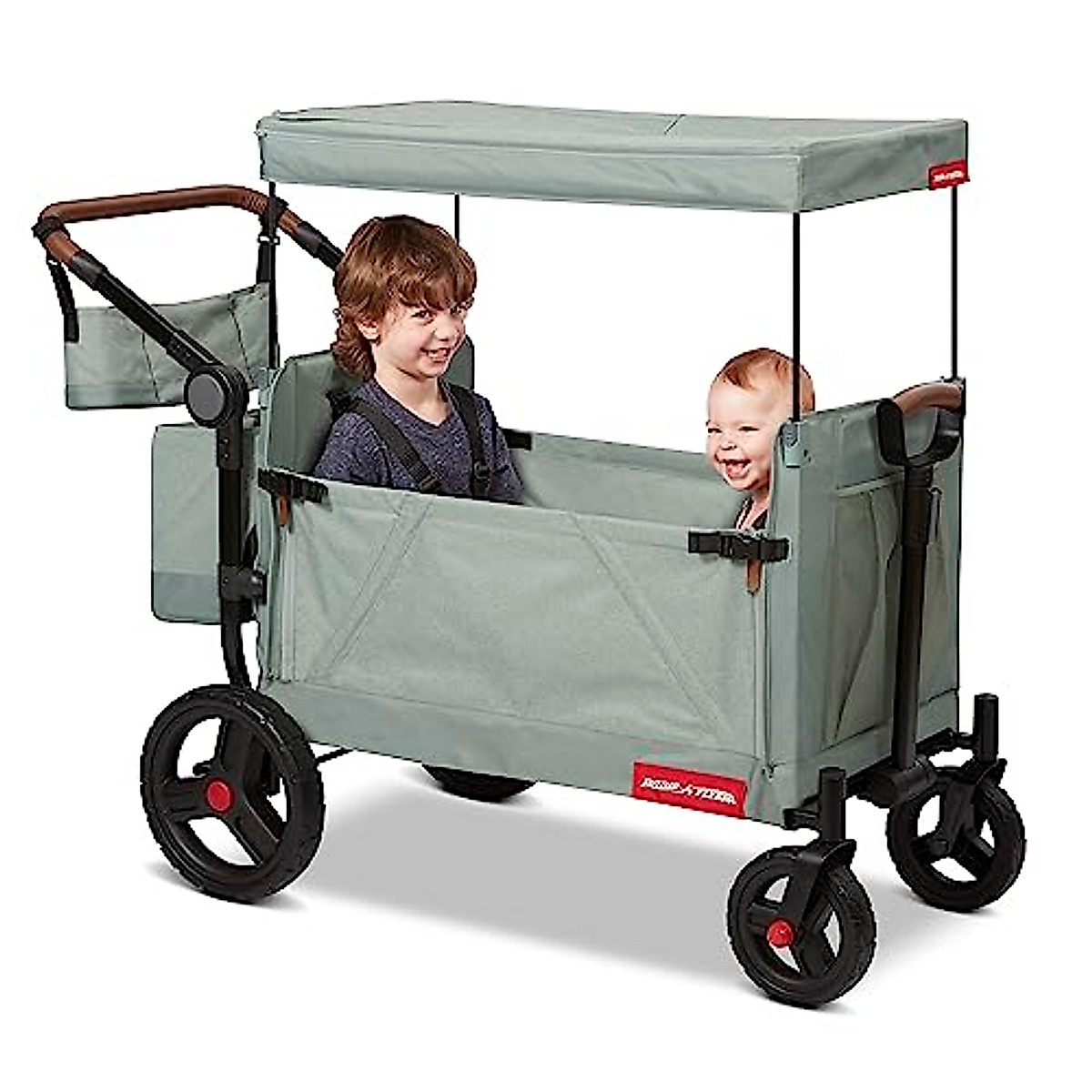 Radio Flyer Atlas Stroll N Wagon, Folding Wagon for 1+ Years - Sage