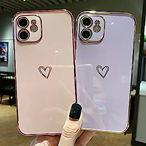 LUTTY Compatible with iPhone 11 Case Cute, Soft Tup Phone 11 Cases for Women, Raised Corners Bumper & Full Reinforced Camera Protection Cover for iPhone 11 (6.1 Inch) -Candy Pink