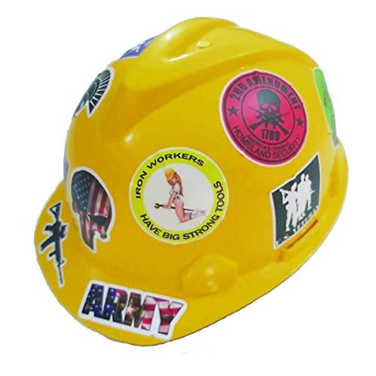 TreeArm Hard Hat Stickers Set of 32 Funny Water Proof Helmet Sticker and Decals with American Flag for Hard Hats Construction Helmet and Tool Box 2.5-3.5 Inch Size