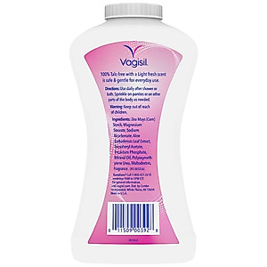 Vagisil Deodorant Powder Talc-Free - 8 oz, Pack of 5