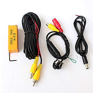 TIKSCIENCE Backup Camera Fit for Pickup Truck SUV Van RV DC 12-24V Cars Mini HD 360 Degree Rotatable Auto Multifunction Adjustable Camera, Black