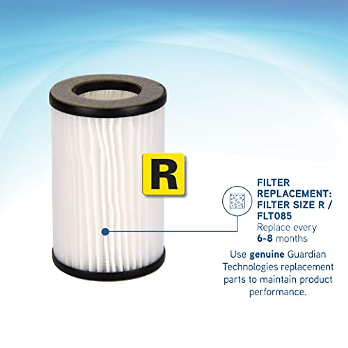 GermGuardian Portable Allergen Air Purifier for Small Spaces with USB Cable, Captures Dust, Pollens, Mold Spores, UV-C Light Helps Reduce Germs, 7” White, AC085