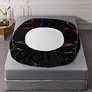 AILONEN Gamer Fitted Sheet Full Size,Gaming Bedsheets Set,Gamepad Bed Sheet Set for Boys,Boys Video Games Bedding Set,1 Fitted Sheet and 2 Pillow Case,3 Piece