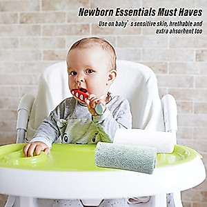 Lovely Care Super Absorbent 10 Pack Burp Cloths - Coral Fleece Gentle on Sensitive Skin for Face and Body, Plush - Milk Spit Up Rags - Burpy Cloth for Baby Boys and Girls - Unisex 17 x 10 Inch