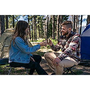 Stansport Folding Camp Stool (G-613-S) 15.7" L x 12.8" W x 15" H