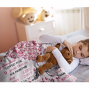 Mubpean Gifts for 9 Year Old Girls Blanket 60"x50", 9 Year Old Girl Gifts, Birthday Gifts for 9 Year Old Girl,9 Year Old Girl Birthday Gift Ideas,9th Birthday Gifts for Girls,Best Party Gift for Age 9