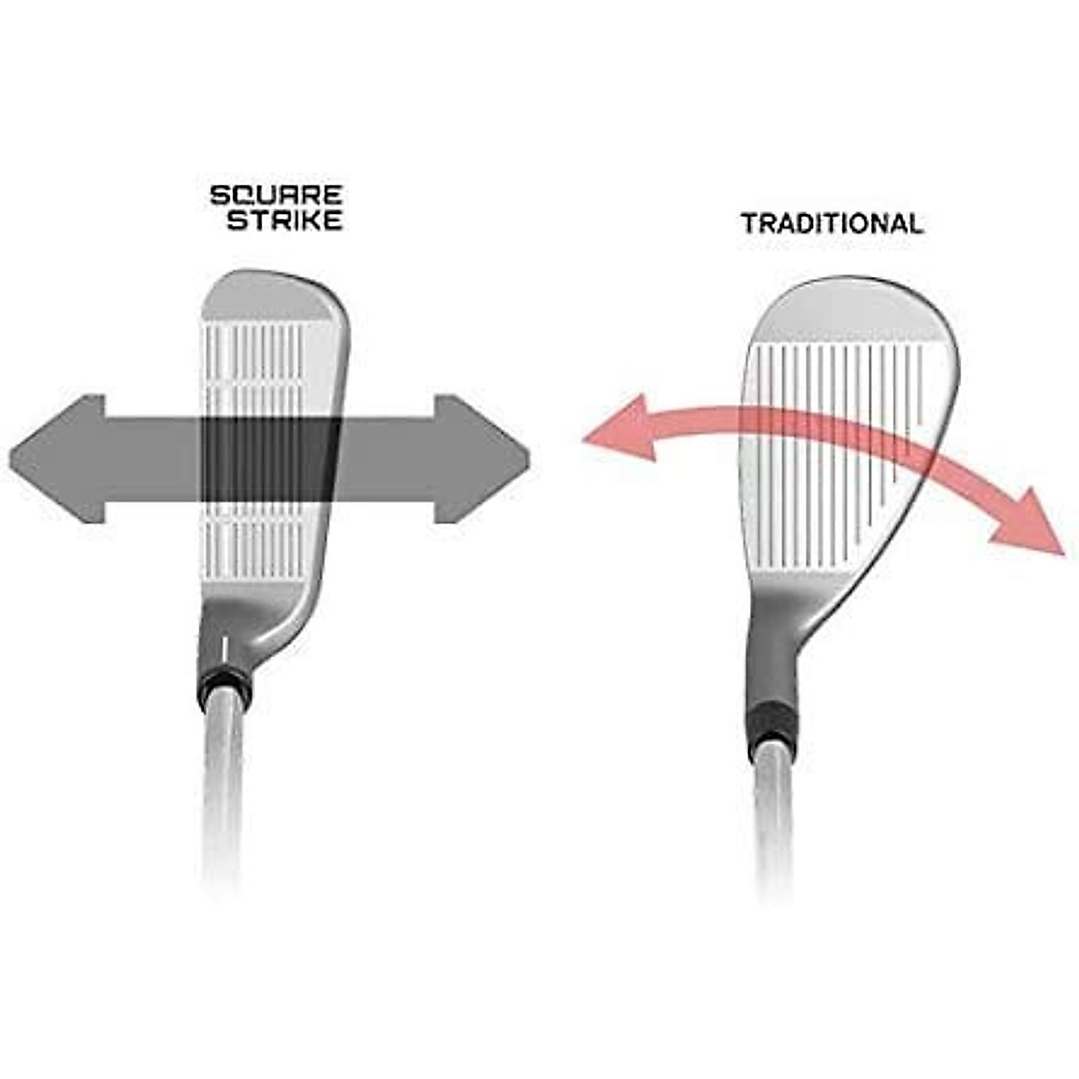 Square Strike Wedge, Black -Right Hand Pitching & Chipping Wedge for Men & Women -Legal for Tournament Play -Engineered by Hot List Winning Designer -Cut Strokes from Your Golf Game Fast