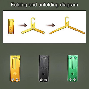 YASEZ Convenient Clothing Hanger Groove Design Hanger Rack Folding Dry Clothes Heavy Duty Clothing Hanger (Color : D, Size : 21.5cm x 21.5cm x 10cm)