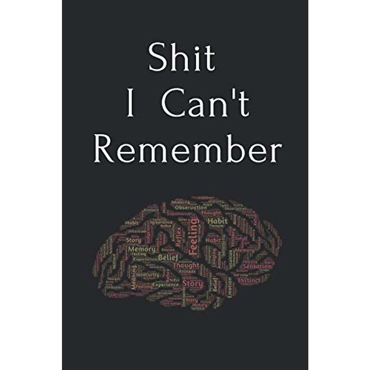 Shit I Can't Remember: Organizer, Log Book & Notebook for Passwords