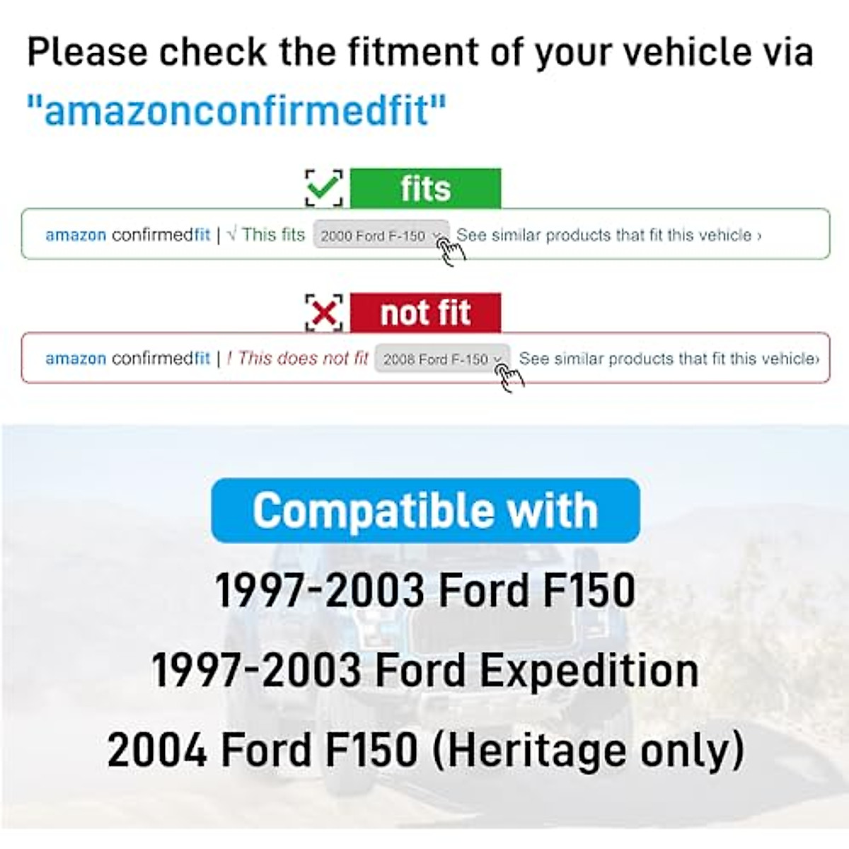 B4B BANG 4 BUCK 4 Packs 7" Center Cap with 5-Lug Steel Wheel Chrome for Ford 1997-2003 F150 F-150 97-02 Expedition