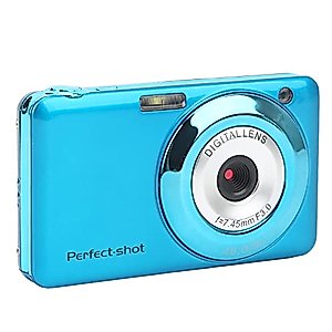 Vbestlife 48MP HD Camera, 2.7in TFT 8X Optical Zoom Portable Digital Camera, for Children Beginners, 750mah Portable Children Video Camera, Support 32GB Memory Card, Gift for Students(Blue)