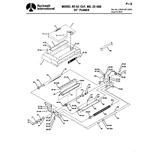 Delta 24" Model RC-63D, RC-63N Wood Planer Instruction & Parts Manual