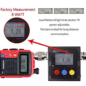 Baofeng UV-5R Upgraded Ham Radio Handheld Two Way Radio UV-S9 Plus 8W Long Range UV5R Portable Rechargeable Walkie Talkie with USB Charger Cable