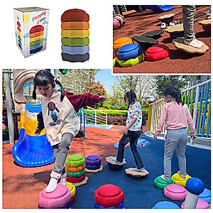 Balance Stepping Stones for Kids(6pcs/set),Kids Stepping Stones,Toddler Stepping Stones,Stepping Stones for Toddlers,Balance Stepping Stones Kids,Sensory Stepping Stones,Kids Stepping Stones Balance