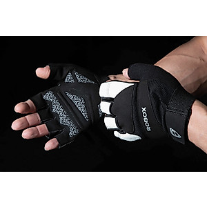ROBOX Workout Gloves for Men and Women - Reinforced Palm Exercise, Training, Gym Gloves for Weight Lifting (Large)