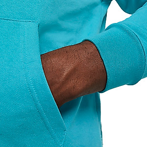 Nike Jordan Essentials Fleece Men's Hoodie (US, Alpha, Large, Regular, Regular, Cyber Teal/White/Black)