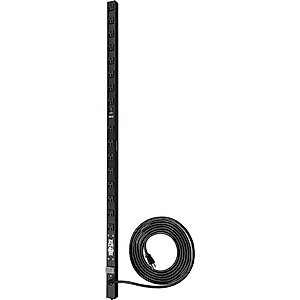 Tripp Lite Metered PDU, 15A, 16 Outlets (5-15R), 120V, 5-15P, 15 ft. Cord, 0U Vertical Rack-Mount Power (PDUMV15)