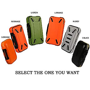 Goture Small Tackle Box, Waterproof Fishing Lure Boxes, Storage Case Bait Plastic Accessories Containers Green SMALL 7.8'' X 4.2'' X 1.8''