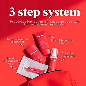 Duradry AM Deodorant & Antiperspirant - Deodorant for Hyperhidrosis, Antiperspirant for Women & Men, Armpit Sweat Protection, Silicone-free - End Game, 2.3 Oz (Pack of 3)