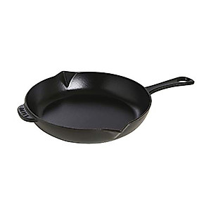 Staub Cast Iron 10-inch Fry Pan - Matte Black, Made in France