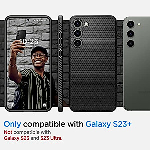 Spigen Liquid Air Designed for Galaxy S23 Plus Case (2023) - Matte Black