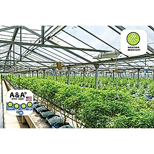 A&A 7 mil Greenhouse Plastic Film 5 Year Clear Polyethylene Cover UV Resistant - Heavy Duty - Premium Quality (25 ft. x 20 ft.)