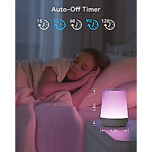 BABYMUST Baby White Noise Machine, Sound Machine with Night Light for Baby Sleeping, 34 Soothing Sounds, App Remote Control, Set Wake up & Sleep Schedule, Timer, Rechargeable, Portable for Travel