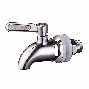 ProMaker Stainless Steel Beverage Dispenser Replacement Faucet Tap Spigot for Homebrew Barrel Fermenter Wine Beer Beverage Juice Dispenser Spigot (Beverage Dispenser)