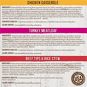 Merrick Kitchen Comforts Wet Dog Food Gravy, Variety Pack Real Meat and Brown Rice Dog Food with Grains - (Pack of 1) 9.5 lb. Cans