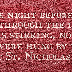 Mud Pie Night Before Long Pillow, 1 Count (Pack of 1), RED