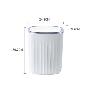 UNNIQ Trash can, Waterproof Sensor Trash Can, Bathroom Trash Bin with Lid, Office Touchless Garbage Can