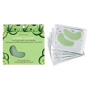 Jean Pierre Skip the spa Aloe Vera + Cucumber Under Eye Masks, 5 pairs