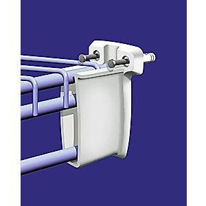 ClosetMaid 21932 Pre-Loaded 2-Inch Side Wall Brackets with Anchors for Wire Shelving, 500-Pack, White, 500 Count