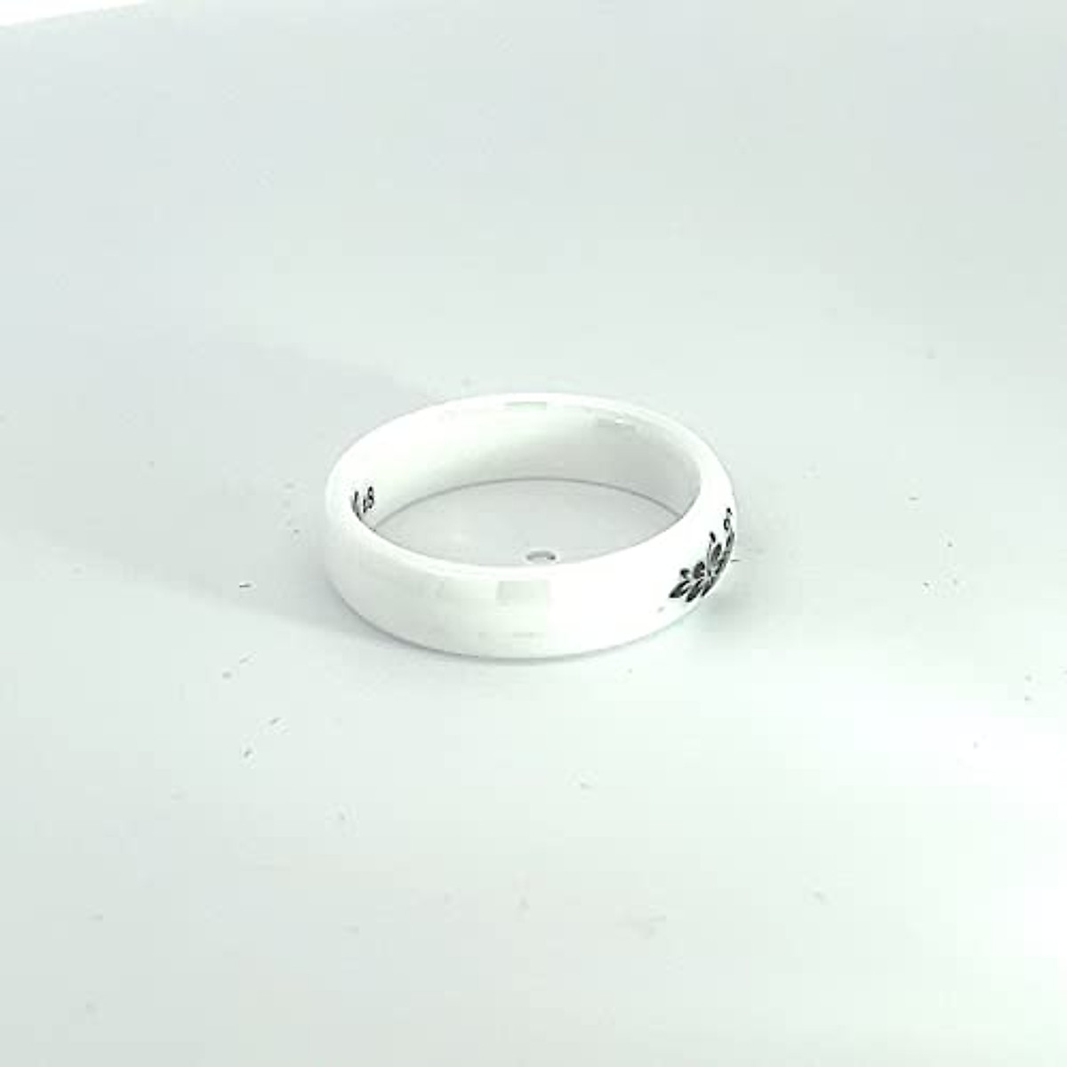 One Moment In Time J128 Sizes 8 Heavenly Flower White Ceramic Choose The Right Ring (8) Mormon LDS CTR