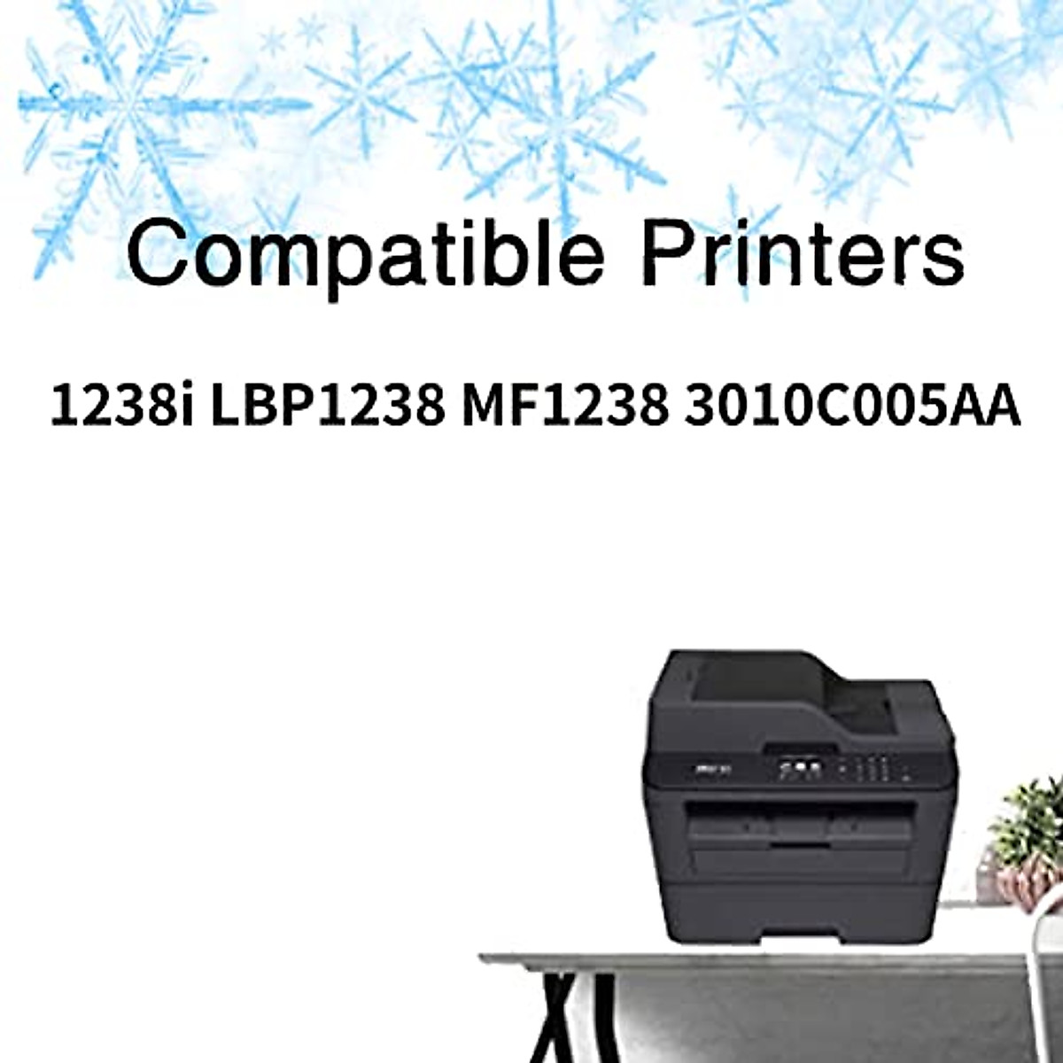 T08 for Canon T08 Toner Cartridges Use With ImageCLASS 1238i LBP1238 MF1238 3010C005AA Printer 2-pack