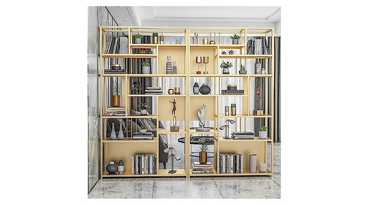 DESONIX Nordic Wrought Iron Bookshelf - Multi-Layer Design