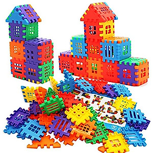 DEJUN Interlocking Building Blocks for Kids Babies and Toddlers STEM Educational Toys (70 PCS)