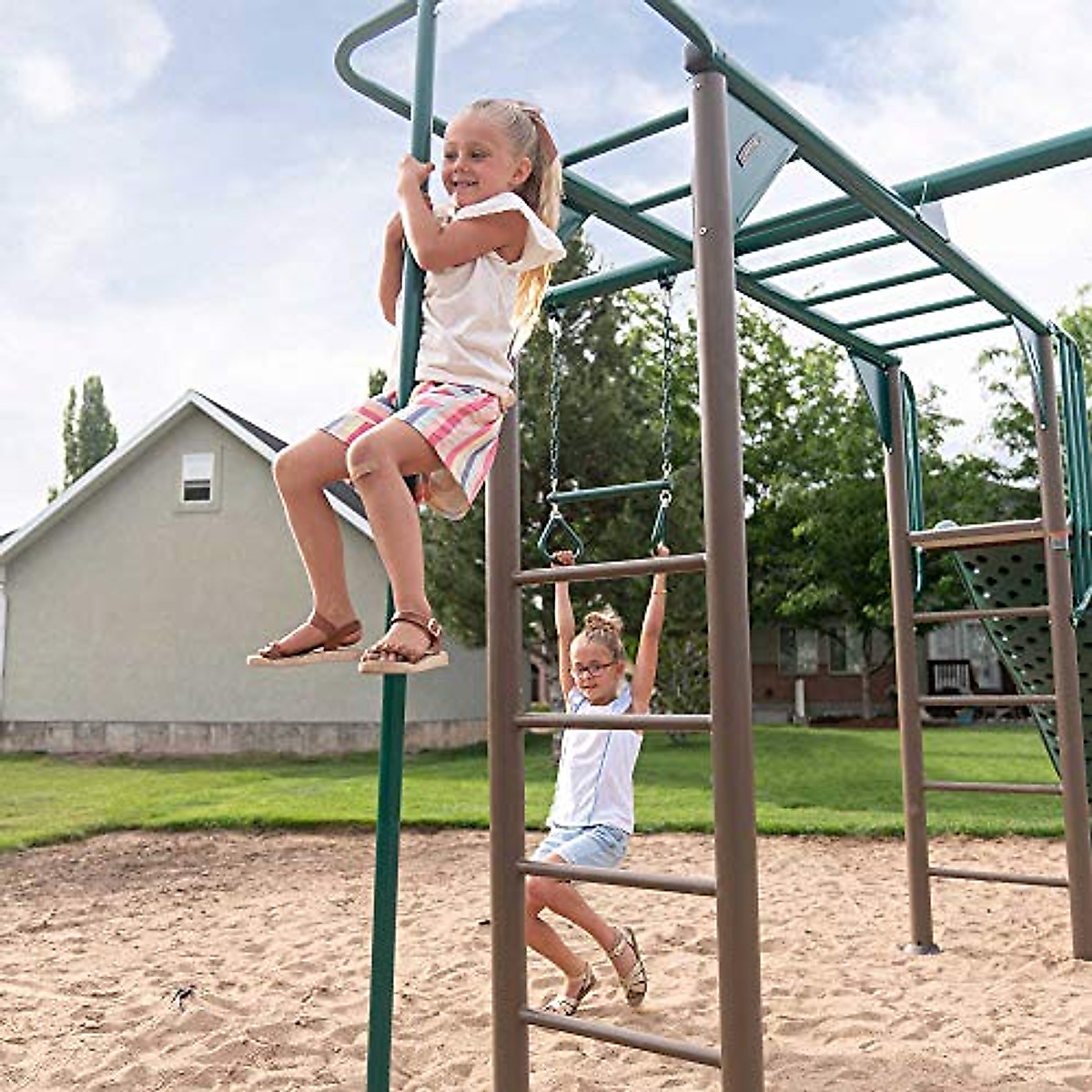 Lifetime 91028 Monkey Bar Adventure Swing Set, Earthtone