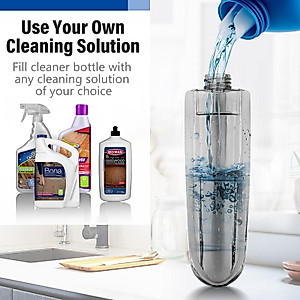 Mops for Floor Cleaning Wet Spray Mop with 14 oz Refillable Bottle and 3 Washable Microfiber Pads Home or Commercial Use Dry Wet Flat Mop for Hardwood Laminate Wood Ceramic