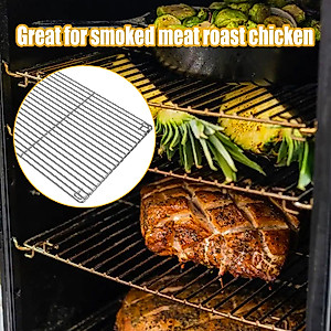 Hisencn Cooking Grate for Masterbuilt Smoker 30 Inch, 4 PCS 13.3" x 13.6" Smoking Racks for Masterbuilt Propane Smoker 20051311, MB20052318, Masterbuilt Pro Smoker MB26050412 with Cooking Rack Support