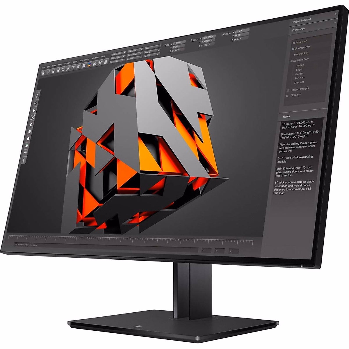 HP Z Display Z32 31.5 inch 4K UHD (3840 x 2160) WLED LCD Black Pearl