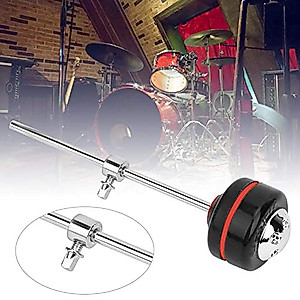 LetCart High-End Drumstick-Drum Beater Hammer Musical Instrument Accessories Metal + Silicone(黑色)