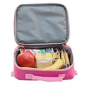 Disney Minnie Mouse Girls & Toddler 4 Piece Backpack Set, Flip Sequin School Bag with Front Zip & Side Mesh Side Pockets, Insulated Lunch Box, Water Bottle, and Squish Ball Dangle