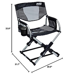 GCI Outdoor Pico Arm Chair Outdoor Folding Camping Chair With Carry Bag