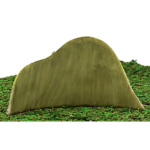 Ebros Gift Enchanted Fairy Garden Miniature Withered Tree Cottage House Under Curved Stony Green Hill Figurine 4" H Do It Yourself Ideas for Your Home