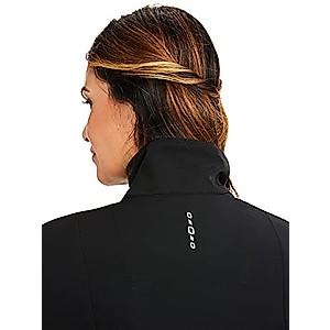 Healing Hands Womens Scrub Jacket 2 Pocket HH360 5067 Carly Zip Up Stylish Women Jacket Black L